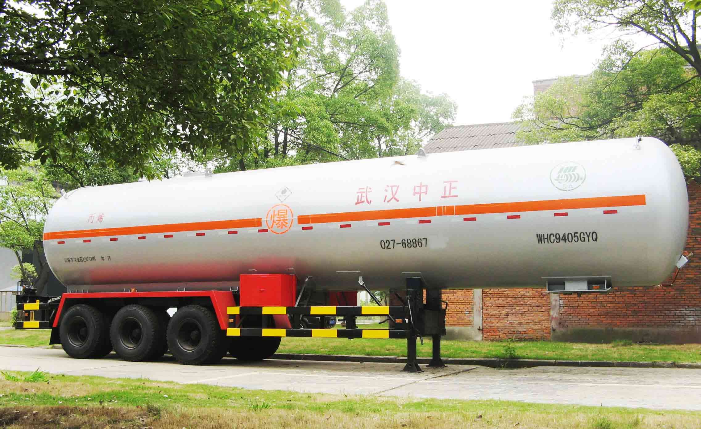 De la carga del transporte remolque grande semi para el propileno del ...